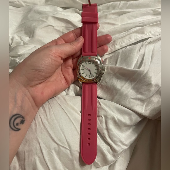 Accessories | Pink Rubber Watch | Poshmark